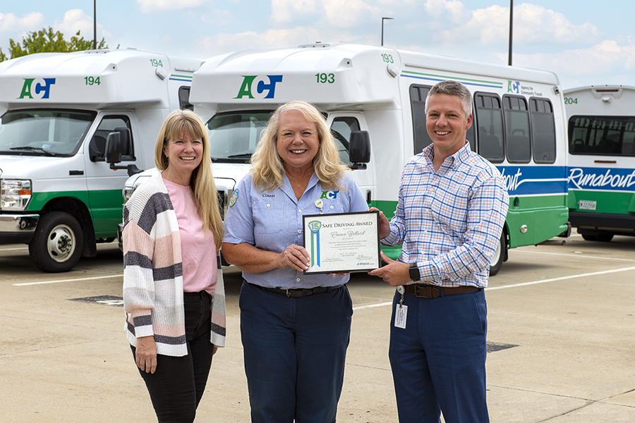 Two bus drivers earn 'perfect' driving records with Madison County Transit