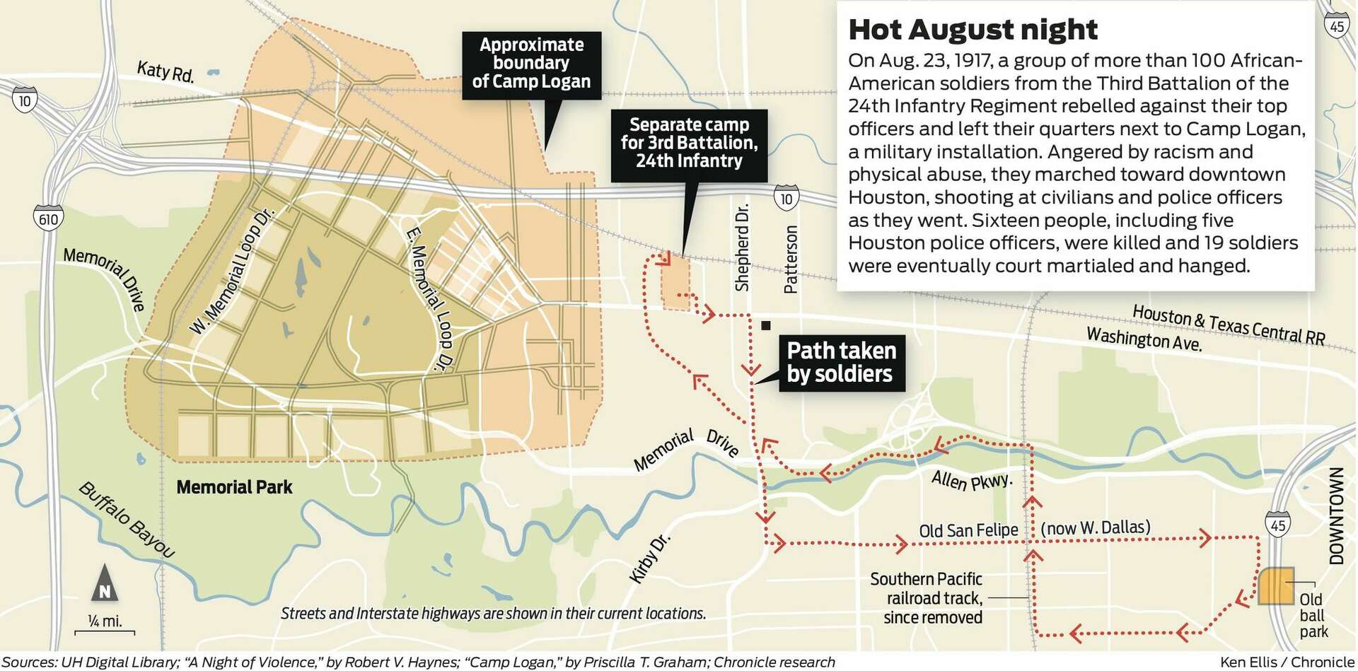 Camp Logan soldiers of Houston's Memorial Park could get clemency