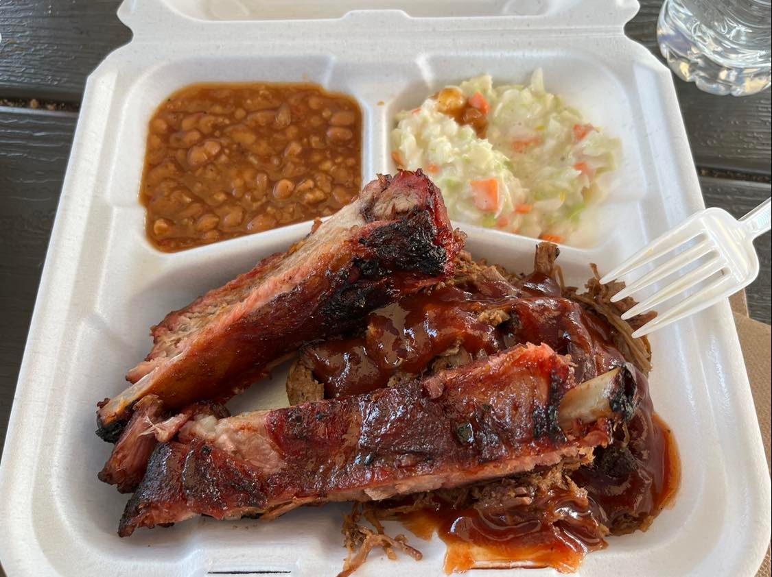 Smokin Charlie's Famous BBQ sets up at Midland County Fair