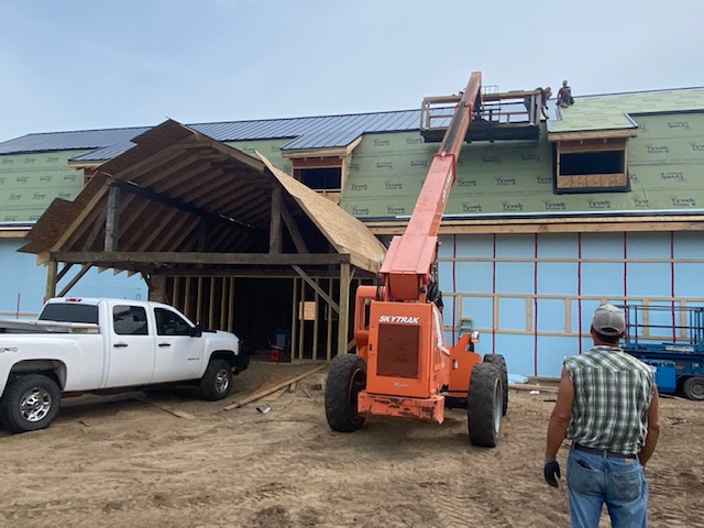 Glenn Royal Barn Venue going up in Port Austin