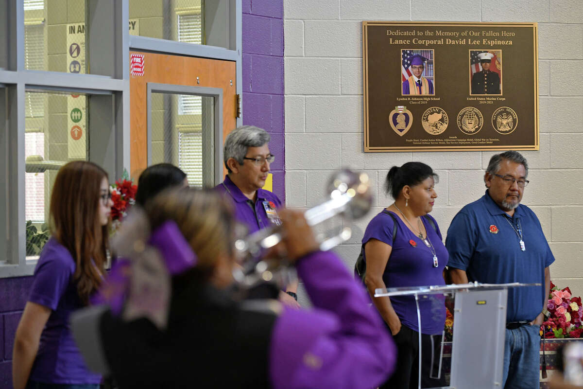 Fallen Laredo Marine remembered, honored at alma mater