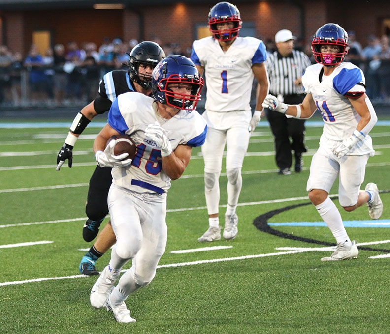 North Mac makes opening statement in SCC, routs Carlinville 40-0