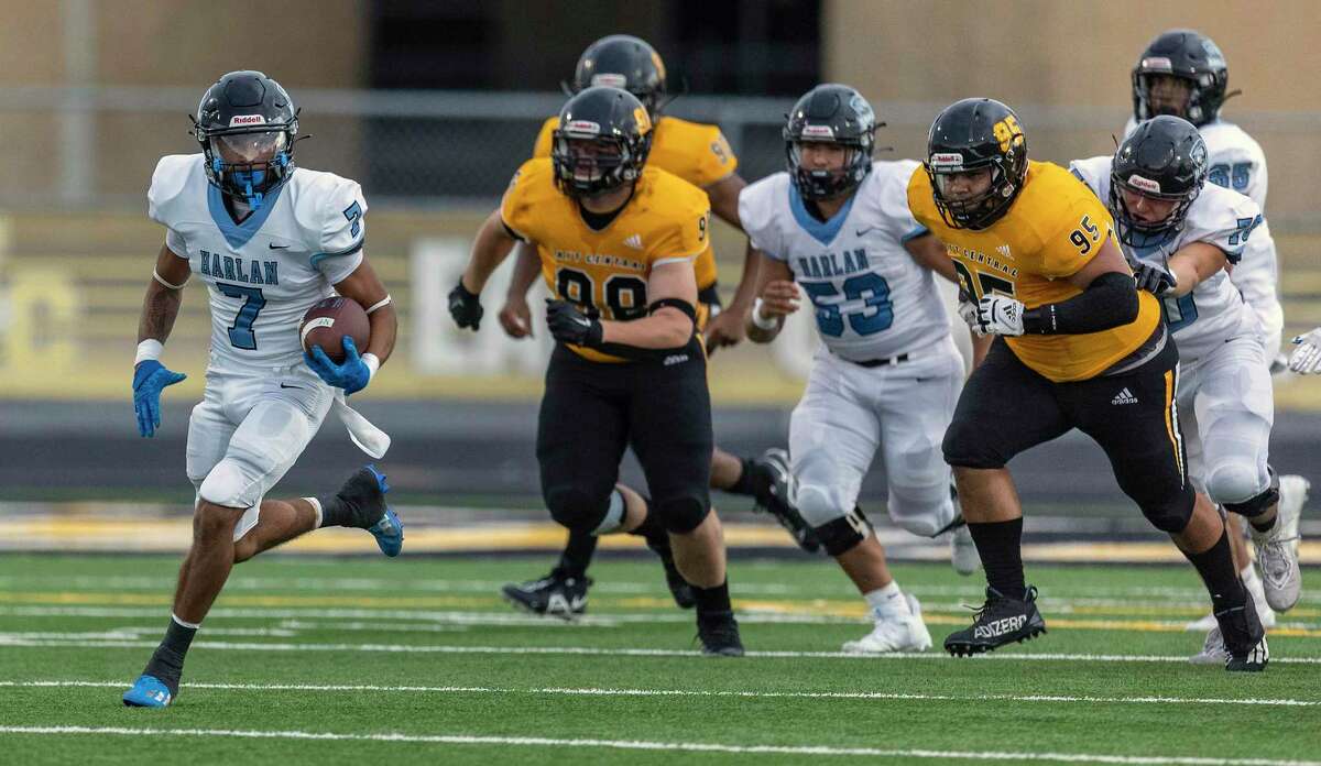 Harlan pounds out 33-7 victory over East Central