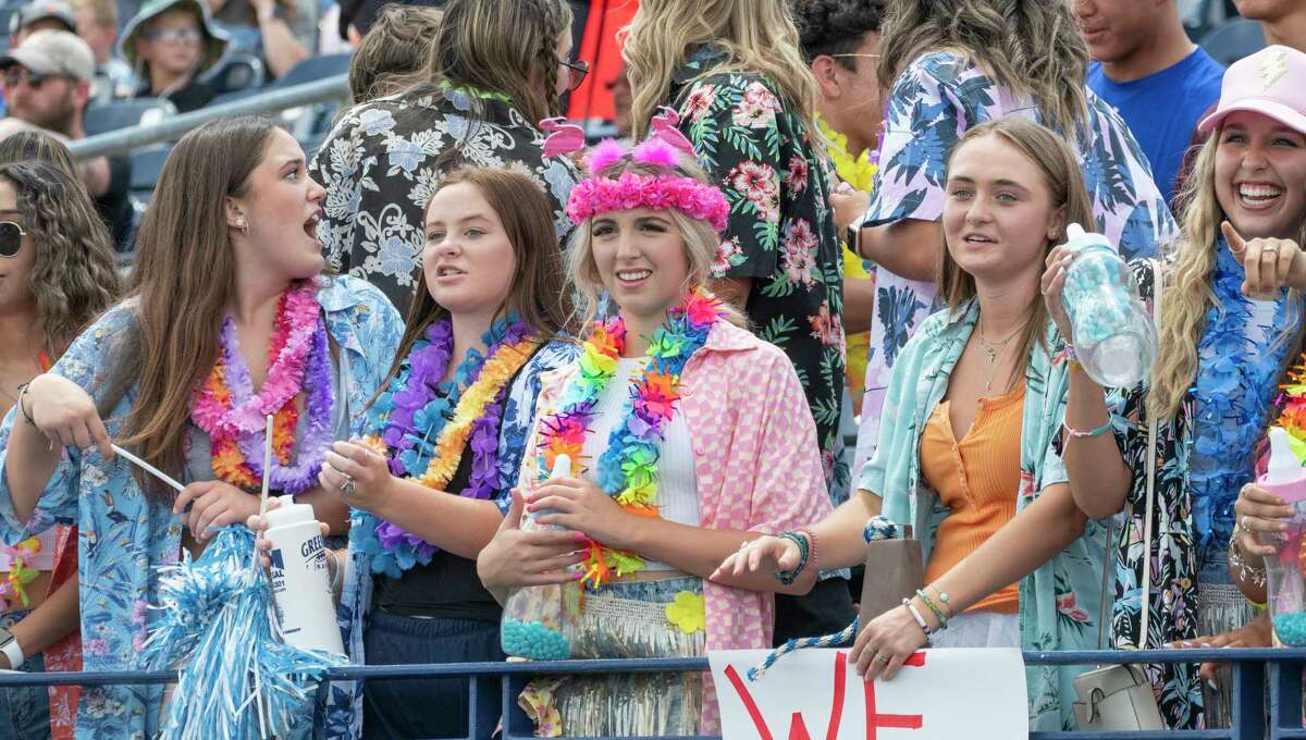 Greenwood fans cheer on their team as the Rangers battle Lubbock ...