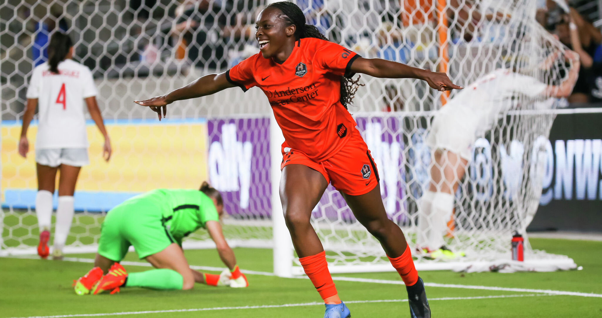 Michelle Alozie, Houston Dash draw with Washington Spirit