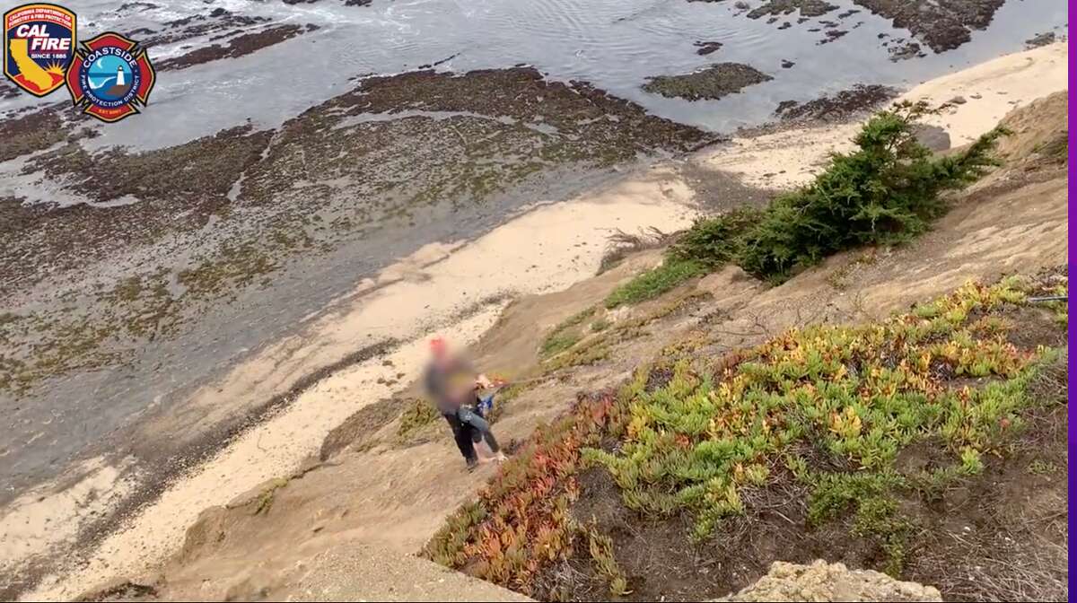 Man falls 100 feet, survives when cliff crumbles south of SF