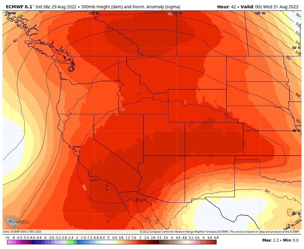Heat wave in SF Bay Area: Dome of hot air pushing temperatures up