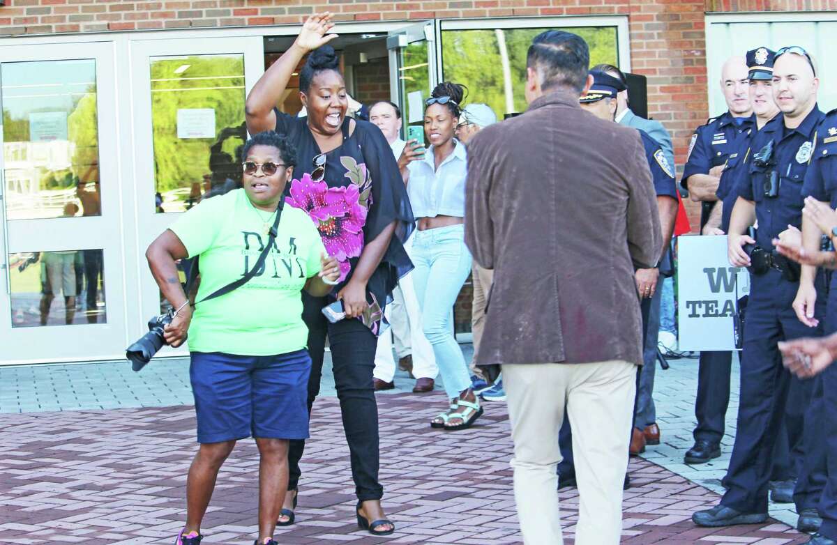 Beman Middle School students feted in style on first day back