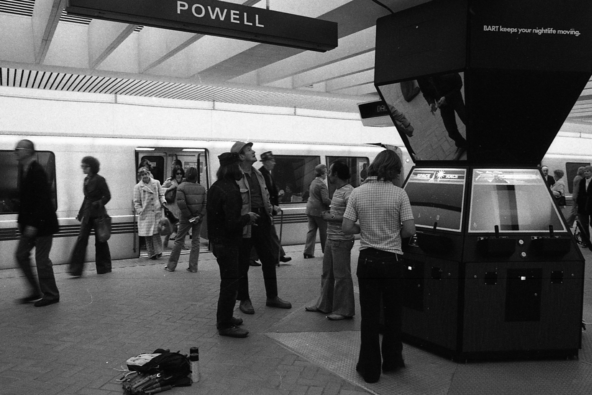 Vintage arcade games return to a San Francisco BART station