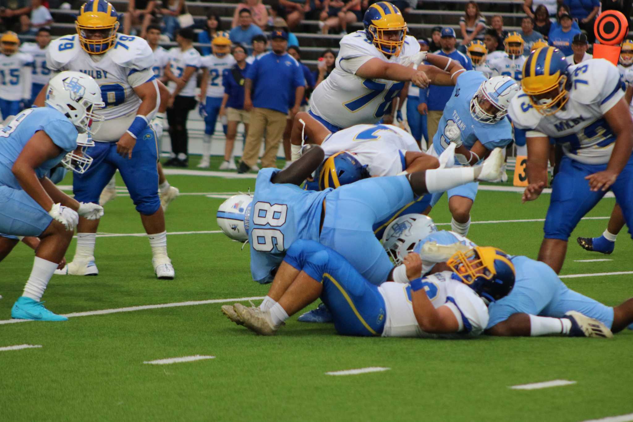 Sam Rayburn football beats Milby 20-0