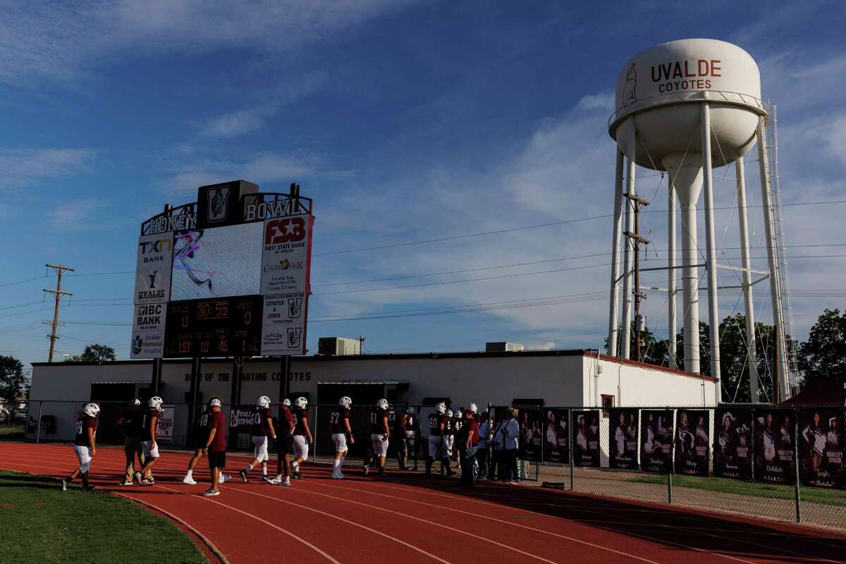 In Uvalde, a football game offers celebration amid grief