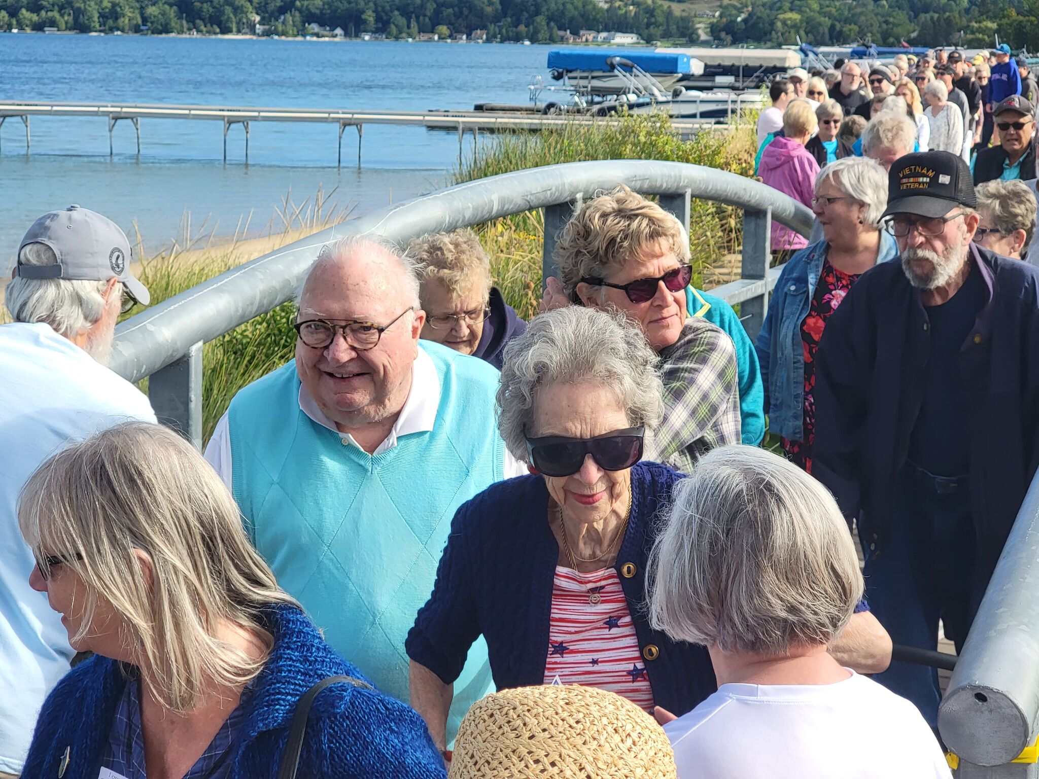 Hundreds participate in Labor Day bridge walk in Beulah