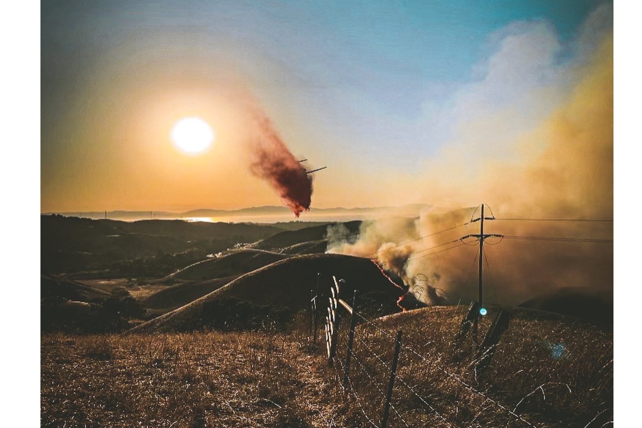 Partly extinguished Bay Area wildfire jumps back to life