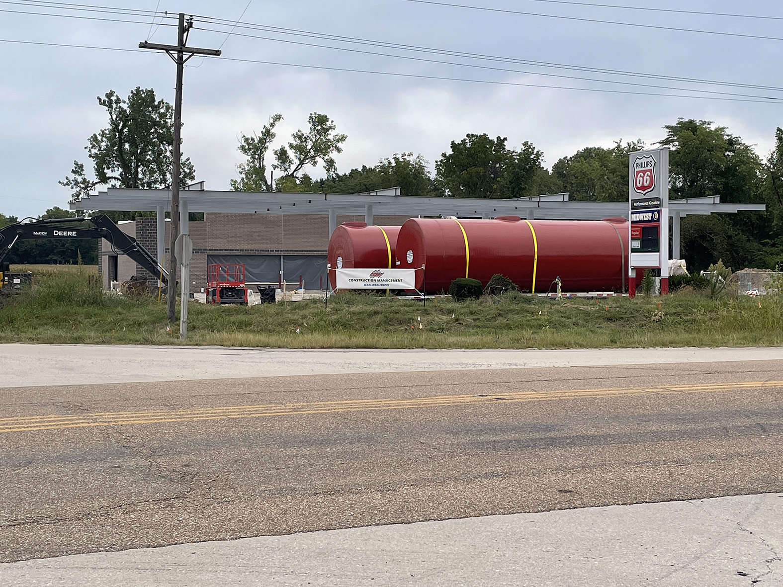 The new Phillips 66 station on the east edge of town steadily ...