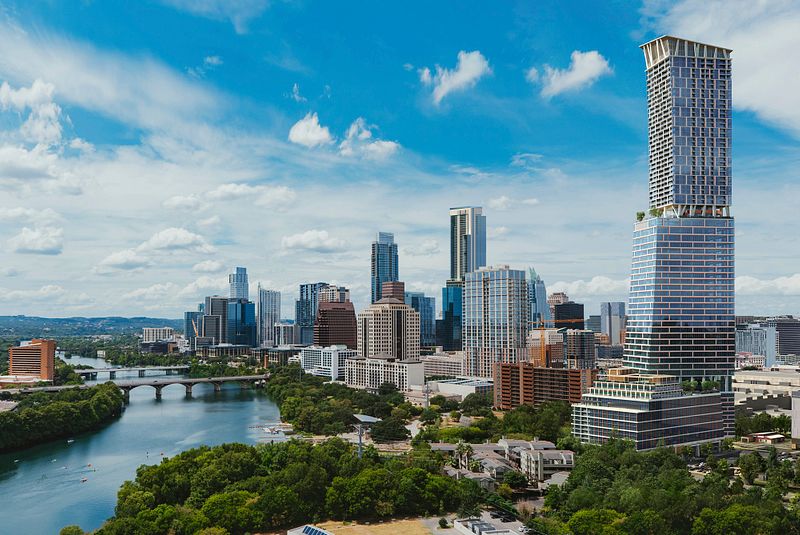 Texas' tallest tower halfway through construction in Austin