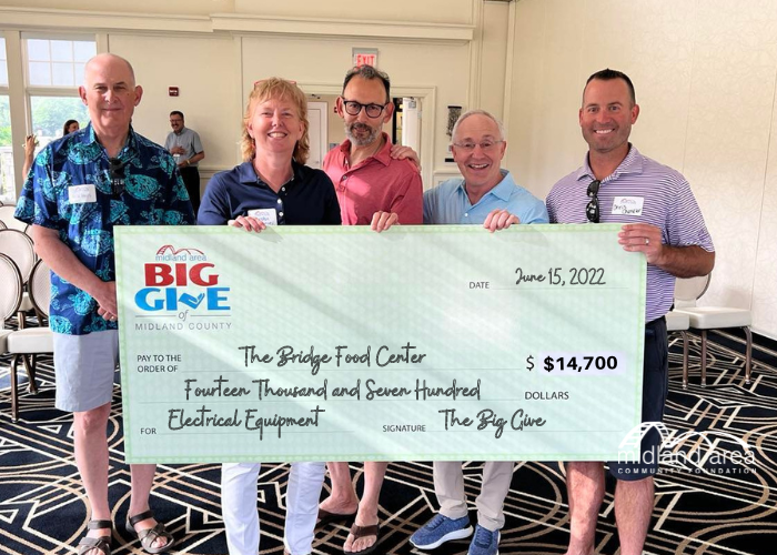 Big Give grant gives $14,700 to The Bridge Food Center in Midland, Michigan