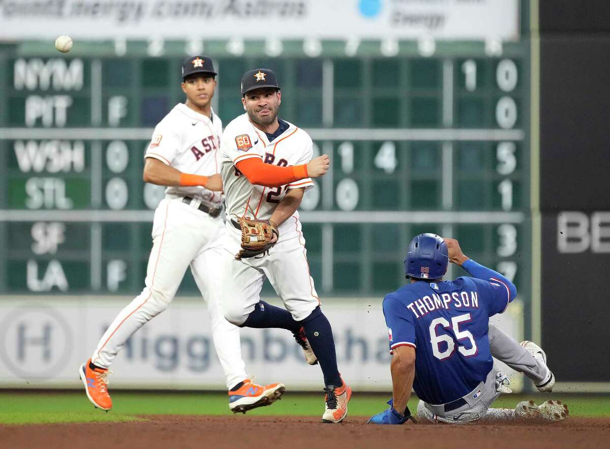 Houston Astros overcome miscues, top Texas Rangers in finale