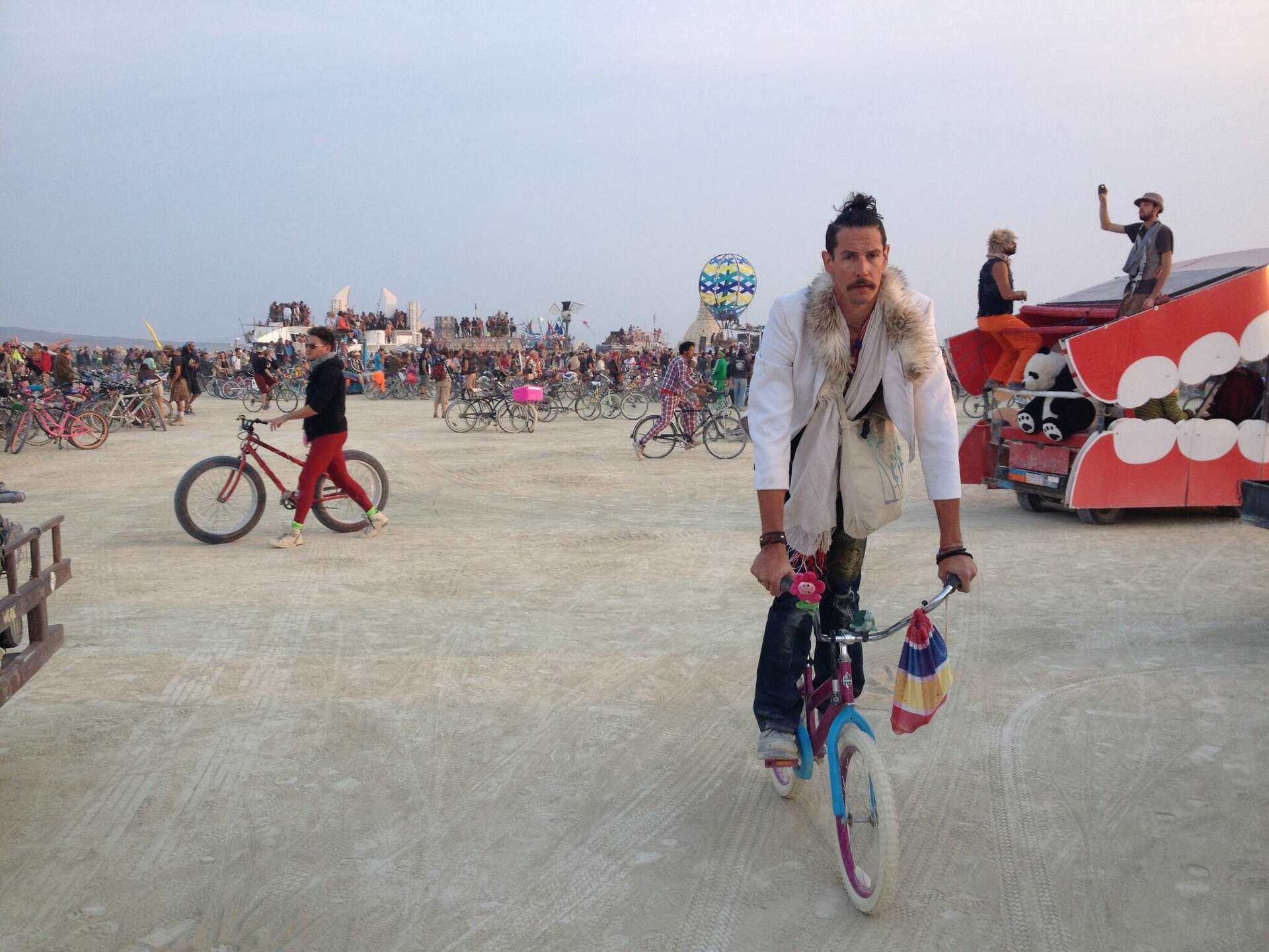 This worker cleaned hundreds of toilets a day at Burning Man