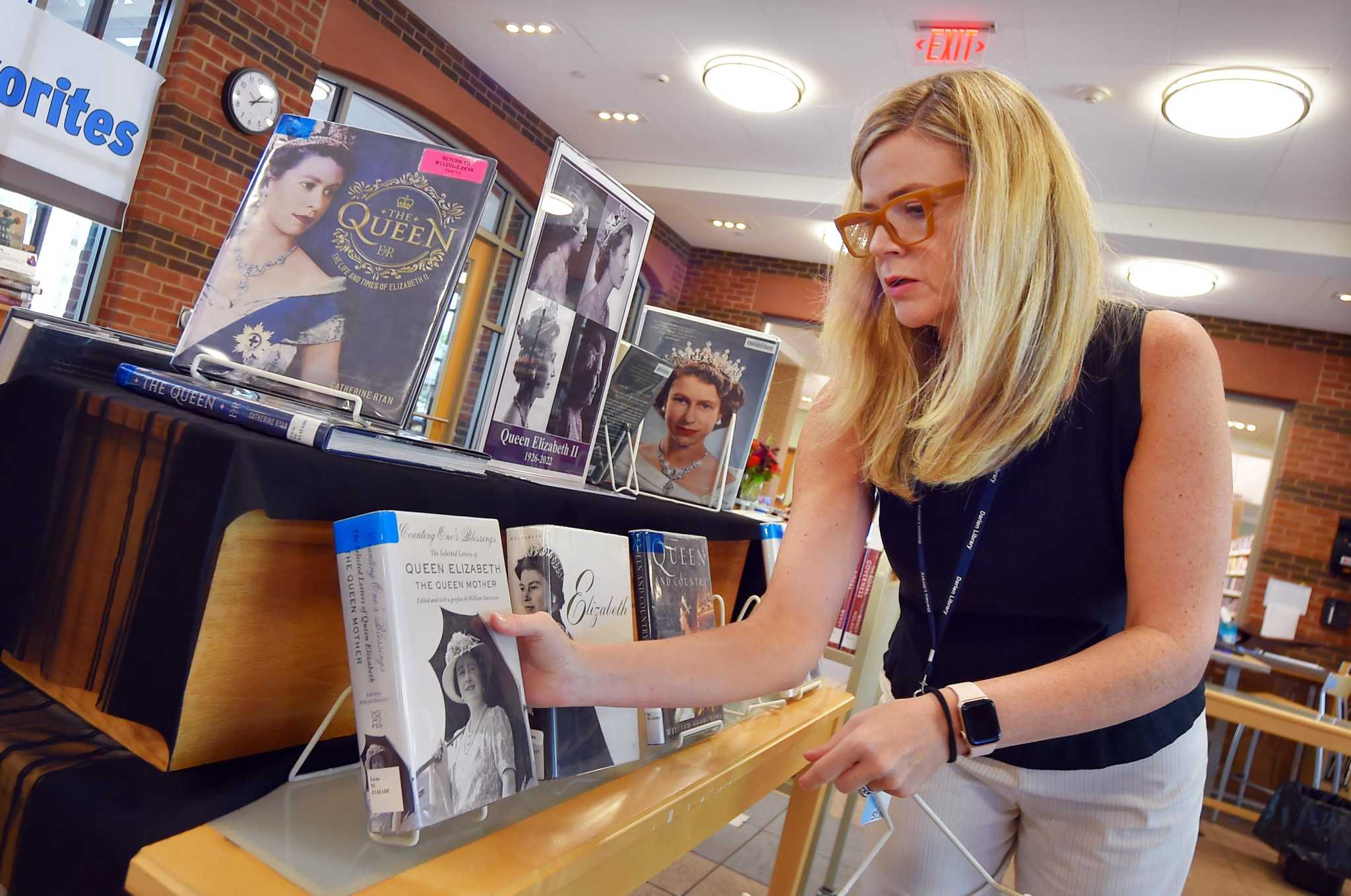 In Photos: Darien Library pulls together book display on Queen Elizabeth II