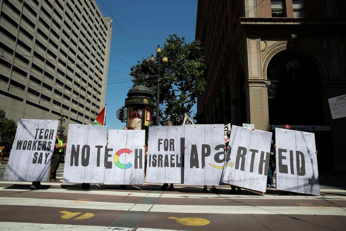 Google, Amazon employees protest tech giants’ contract with Israel as ...