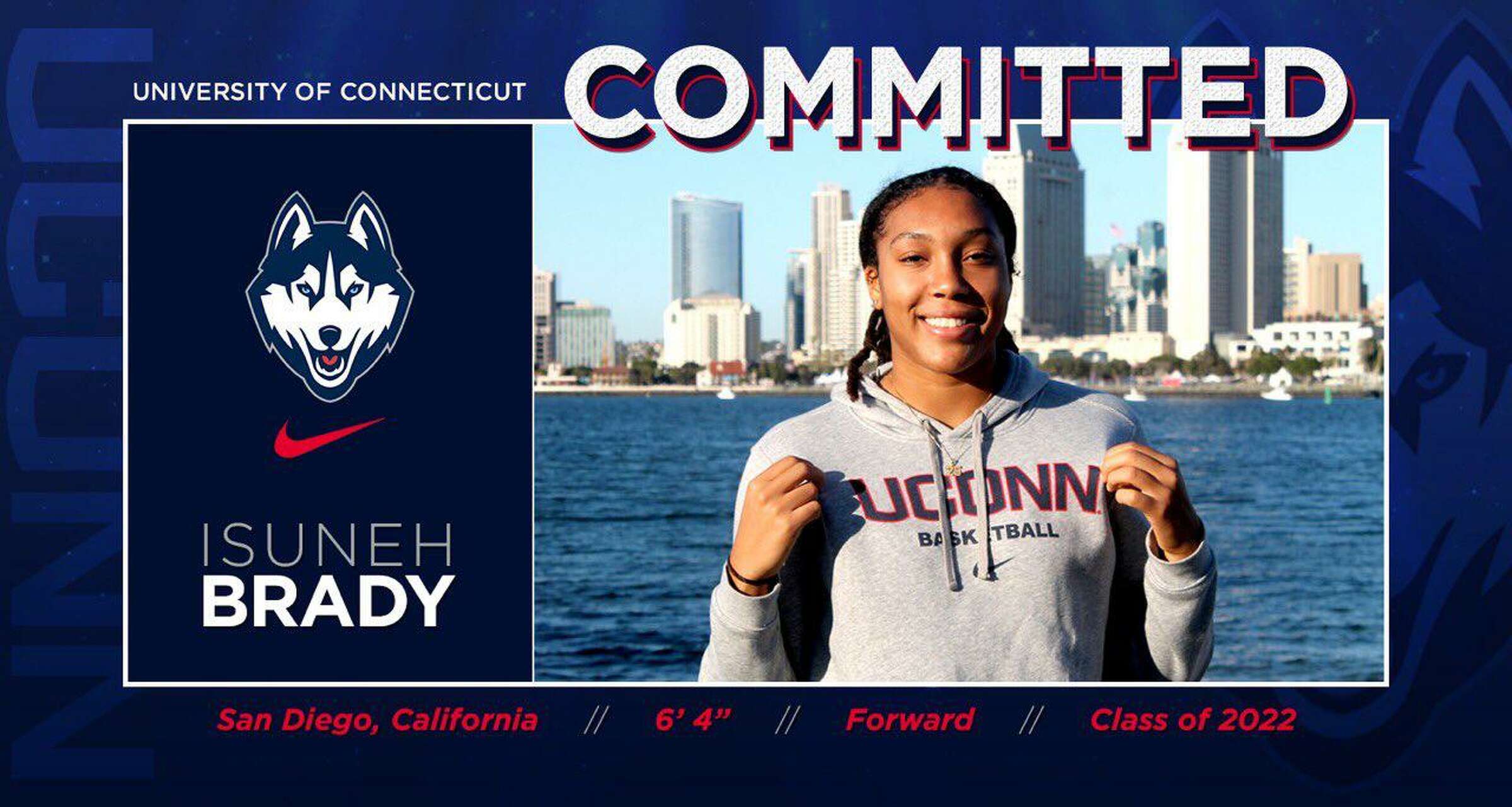 UConn women’s basketball freshman ‘Ice’ Brady living her dream