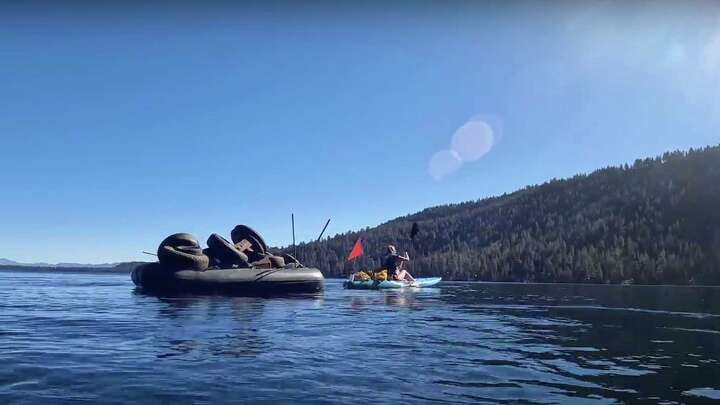 Divers remove 3,000 pounds of trash from a lake near Tahoe
