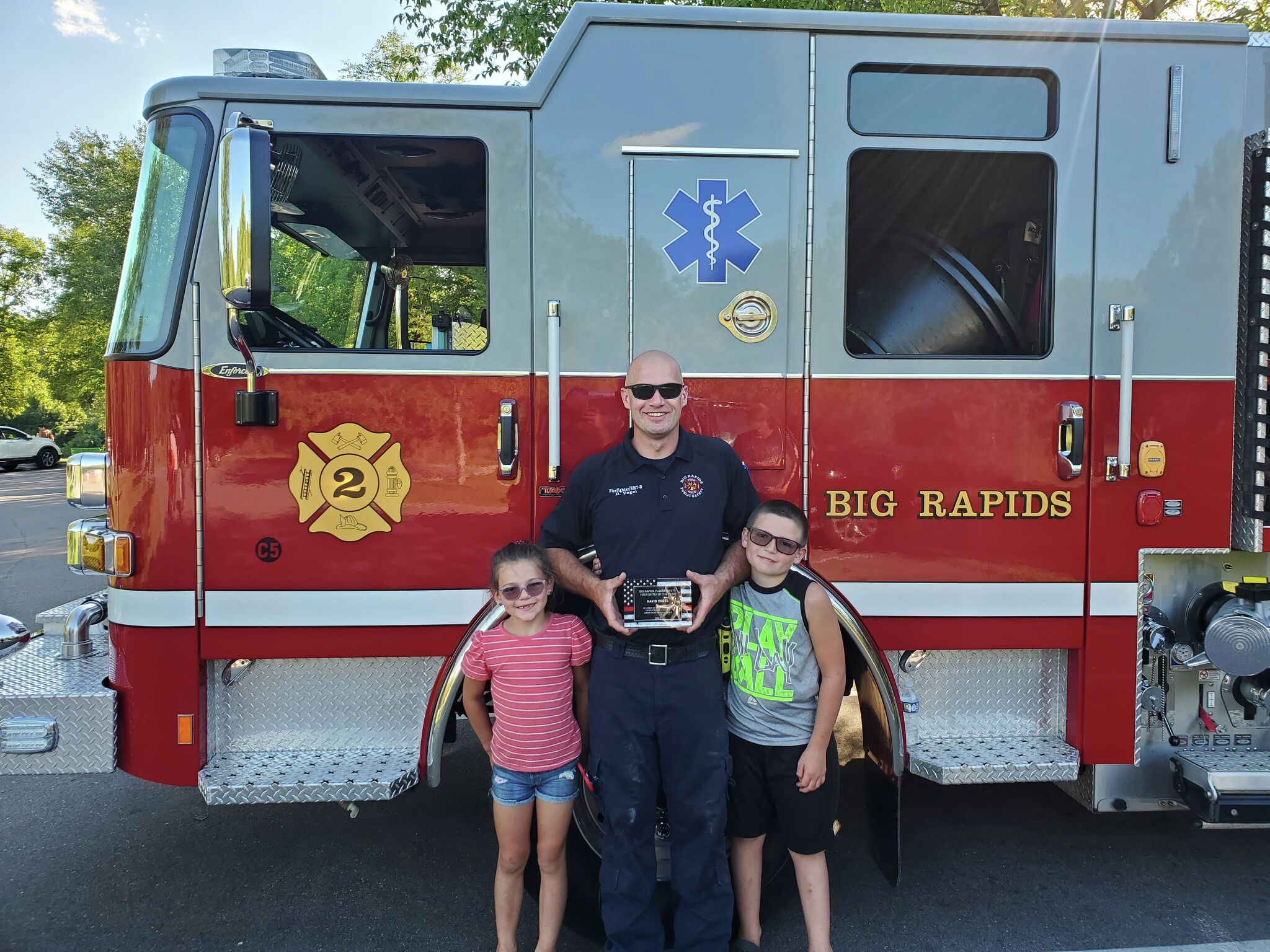 Big Rapids’ FD mechanic David Vogel named firefighter of the year