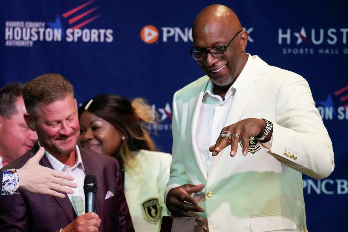 Local legends Roger Clemens, Clyde Drexler and Sheryl Swoopes received ...