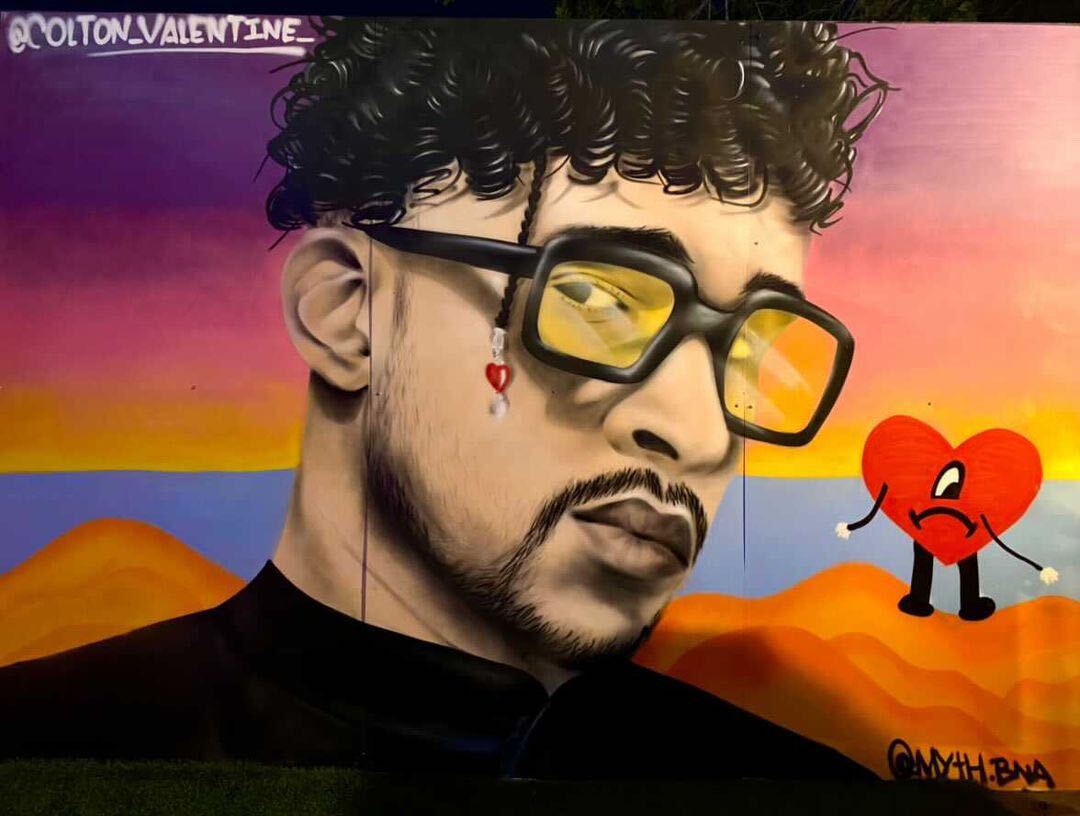 Bad Bunny immortalized in San Antonio's Porta Rossa mural