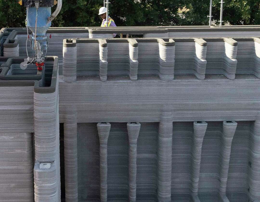 The first 3D-printed, two-story concrete home in the U.S.