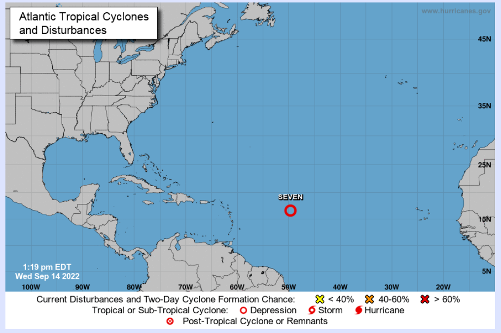 Tropical depression 7 forms, may become a tropical storm