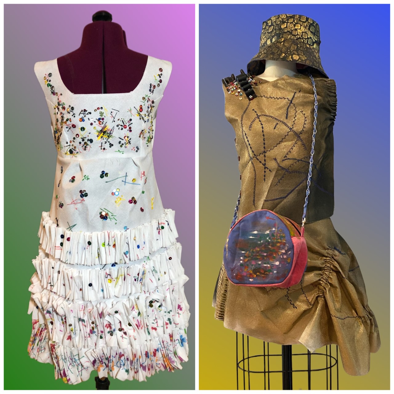 CT nurses use operating room material to make purses, dresses