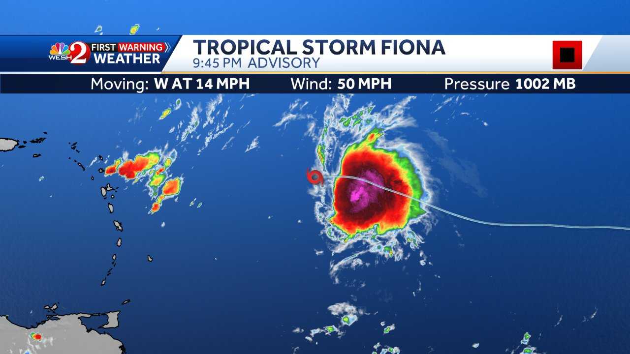 Tropical Storm Fiona forms in the Atlantic