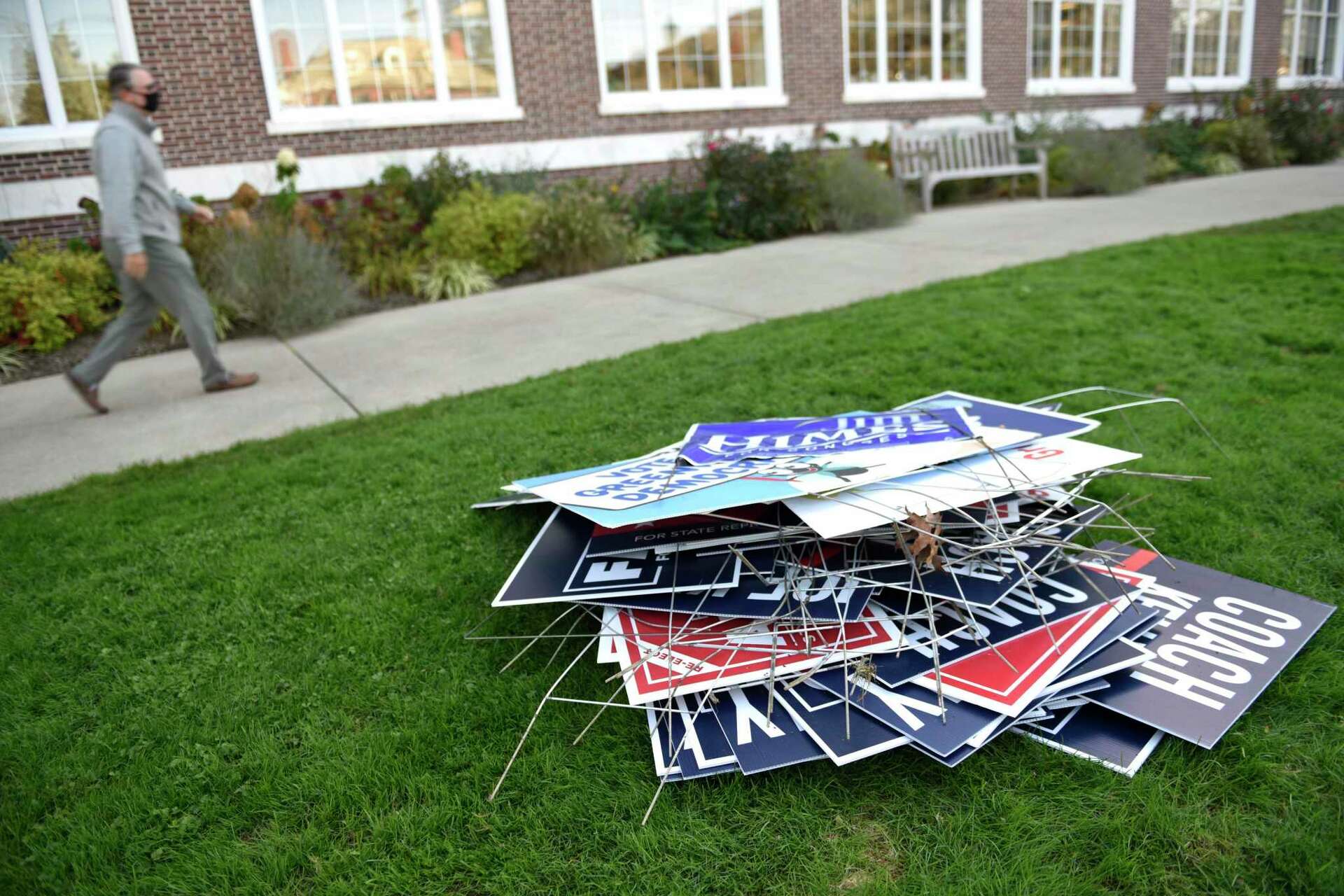 CT towns brace for political sign crime as Election Day nears