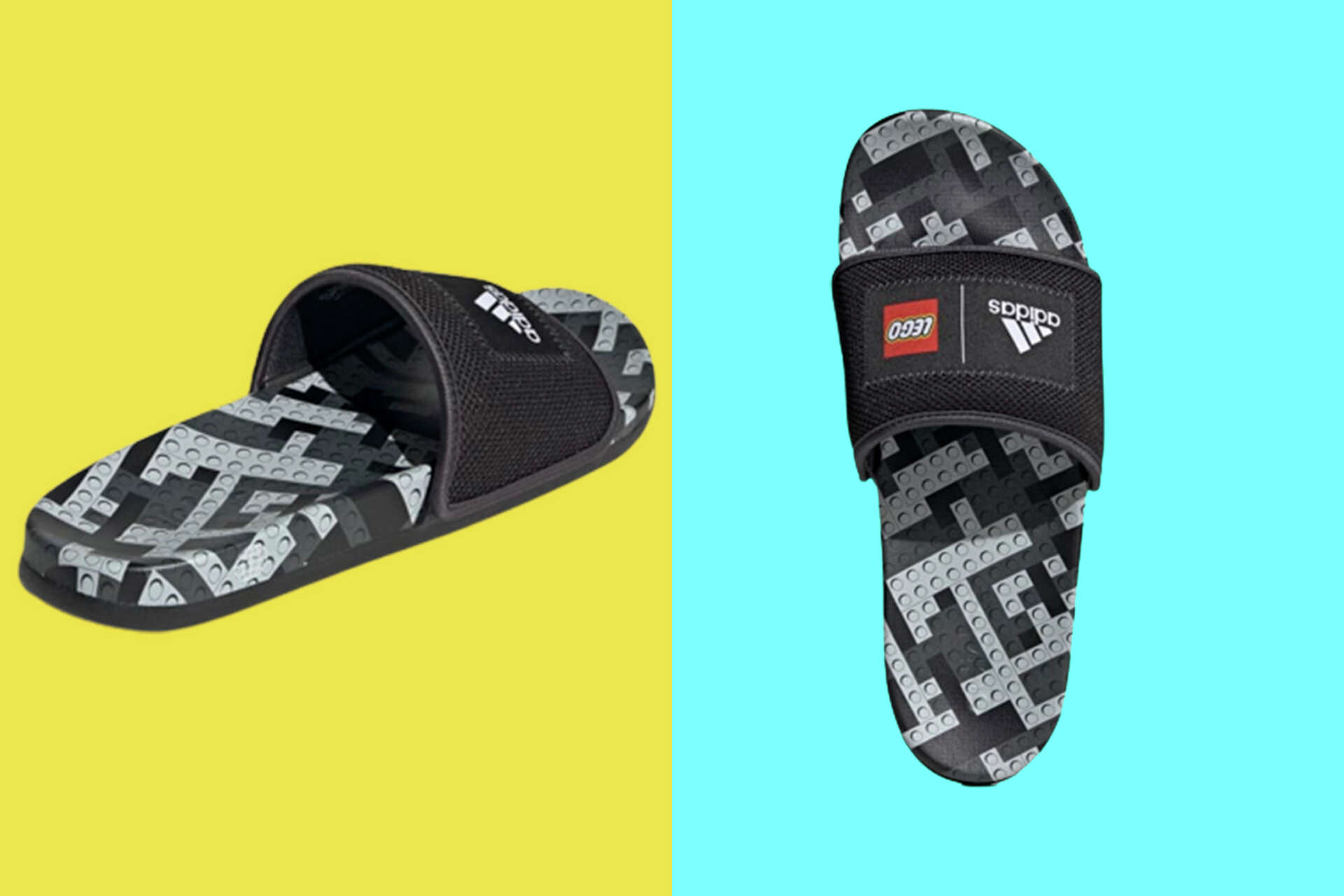 Adidas LEGO Adilette colab plasters the famous toy on comfortable slides