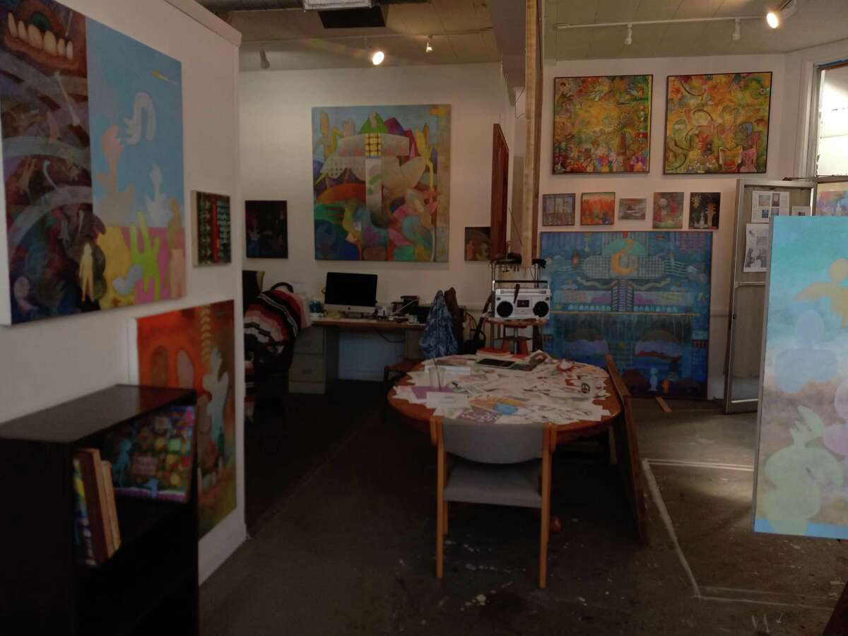 Torrington artist Mark Rich finds happiness in his Water Street studio