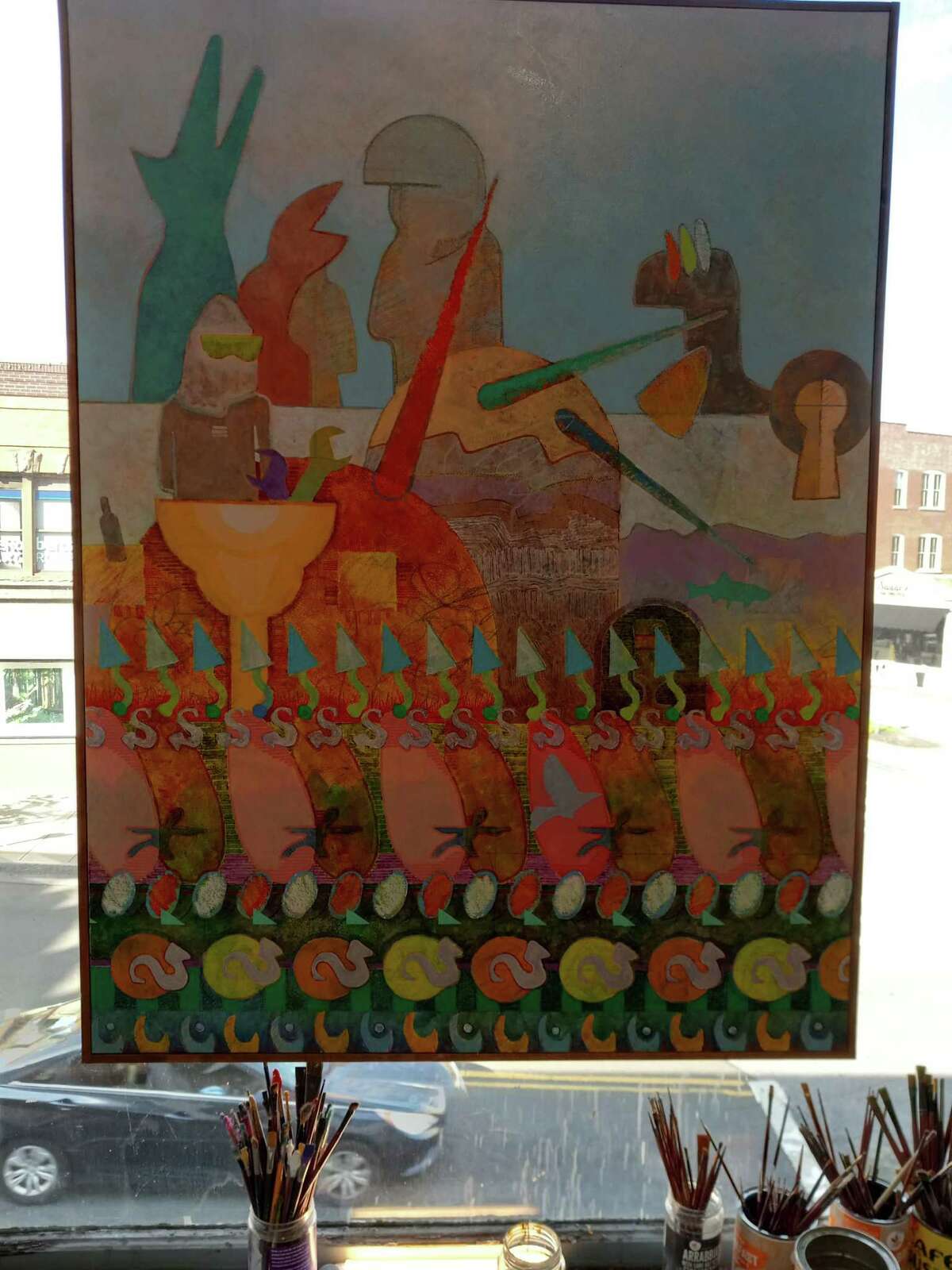 Torrington artist Mark Rich finds happiness in his Water Street studio