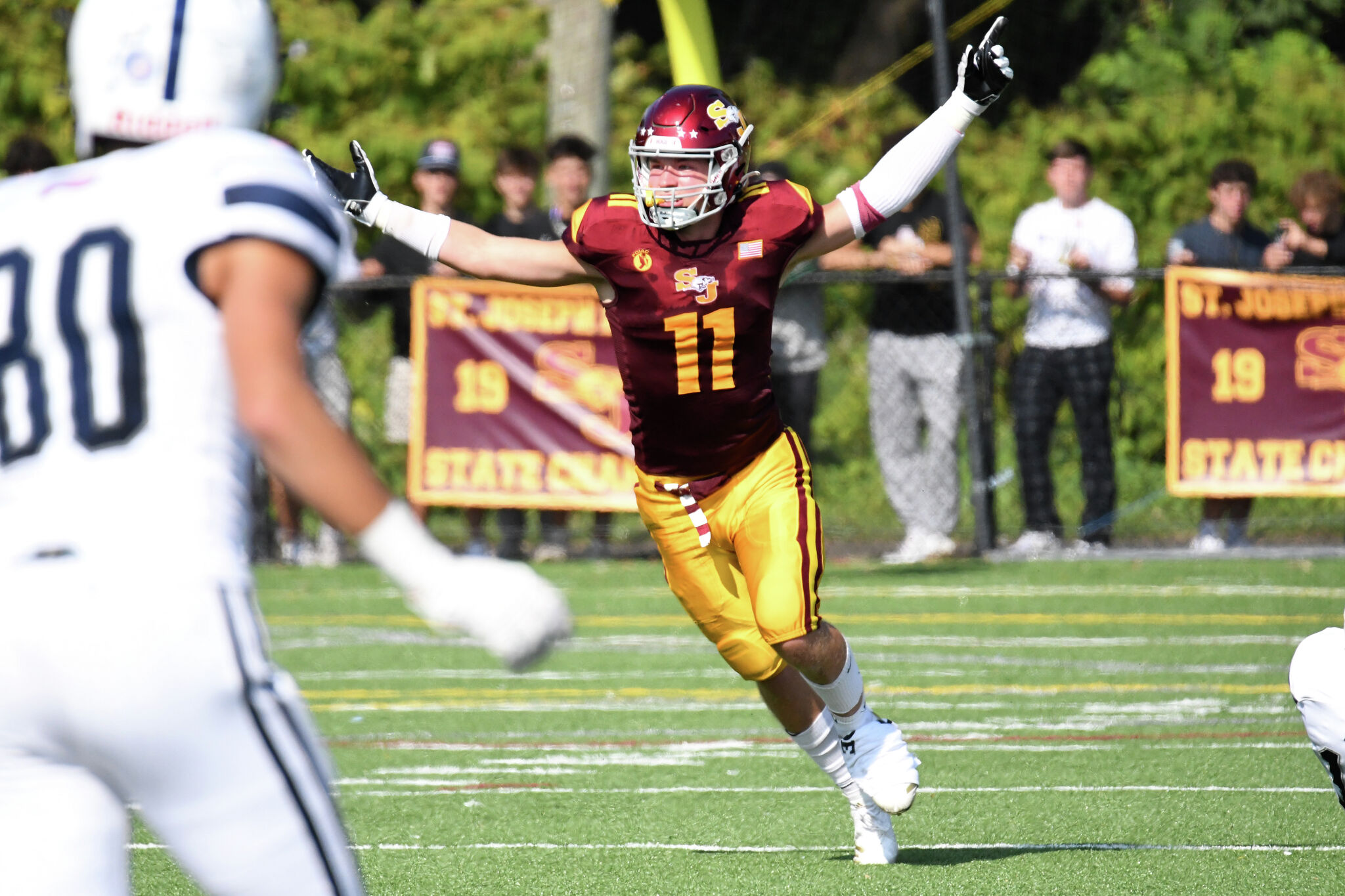 St. Joseph pulled away for a 42-21 FCIAC win over Staples