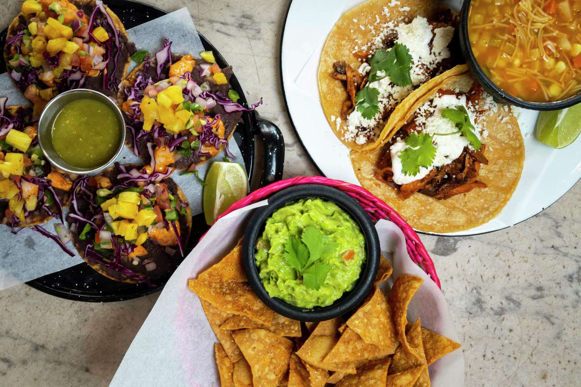 Houston taco restaurants on Texas Monthly top 50 best list