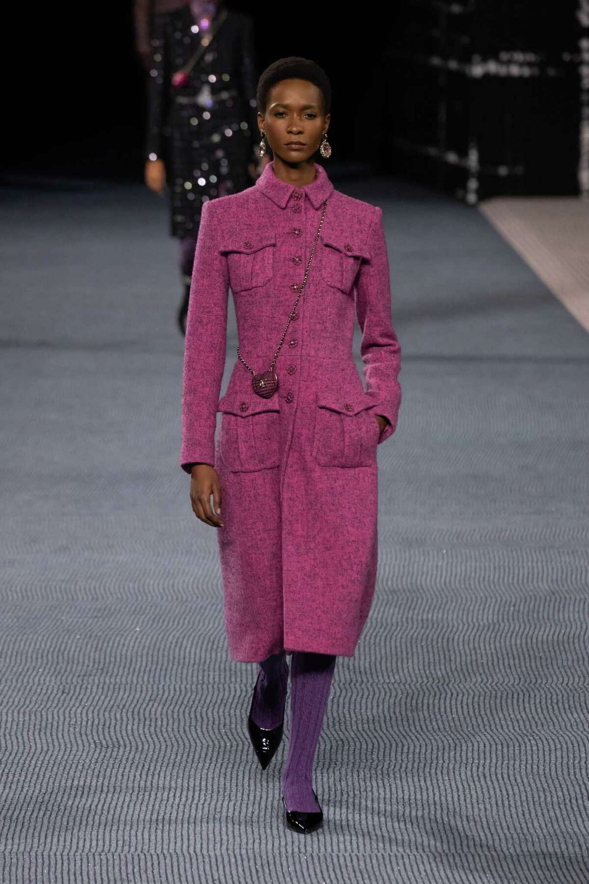 All shades of purple reign on fall’s fashion runways