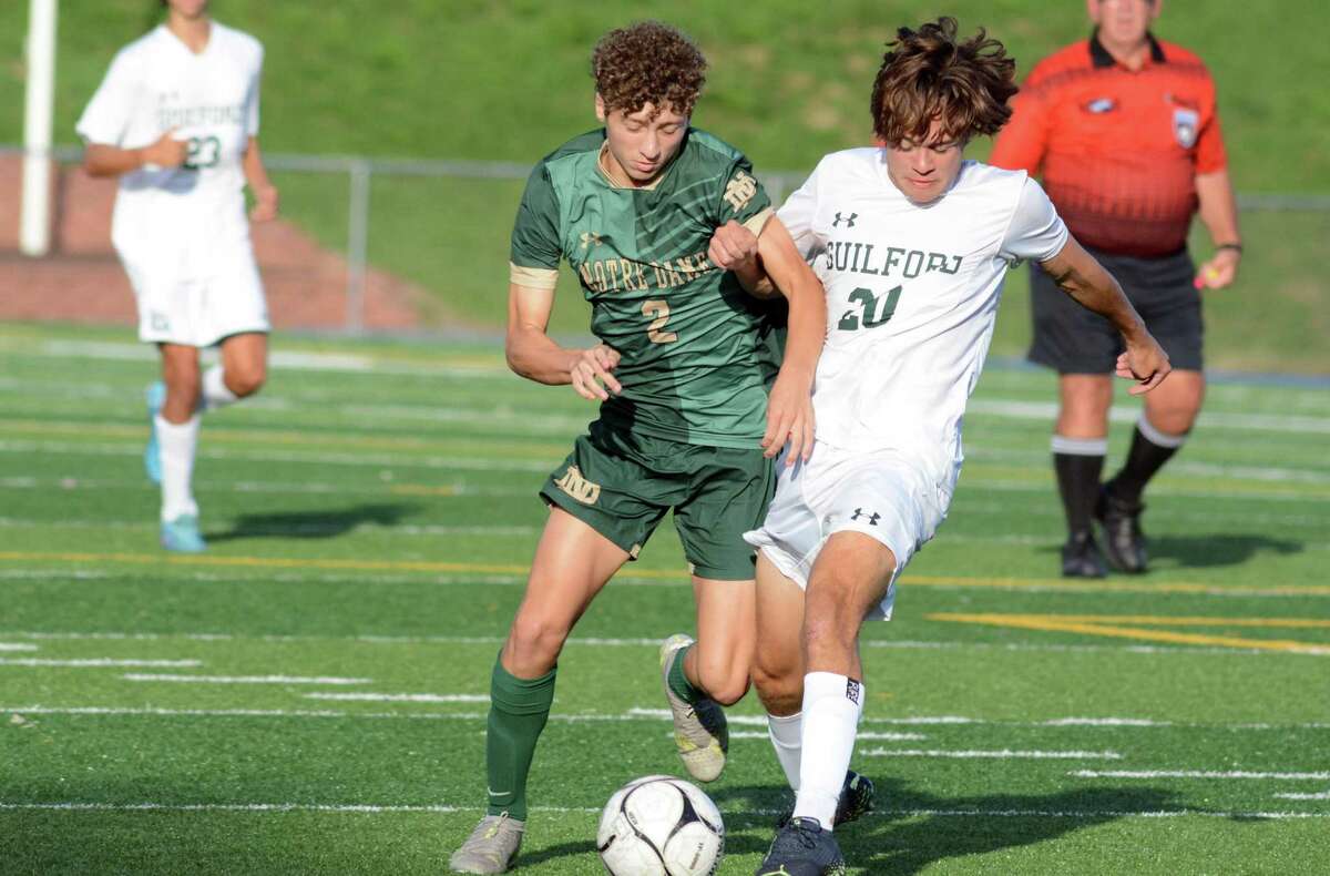AbuGhazaleh, Guilford shuts out Notre Dame-West Haven in boys soccer