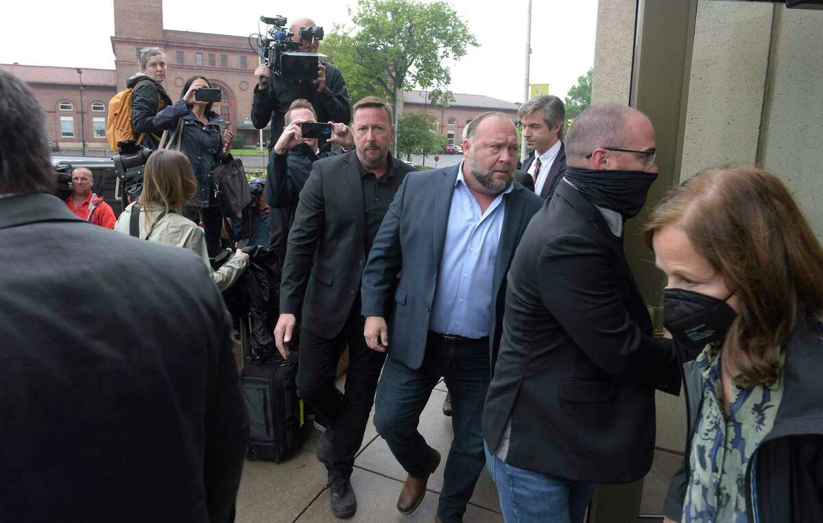 Video of Sandy Hook dad sparks shouting at Alex Jones trial
