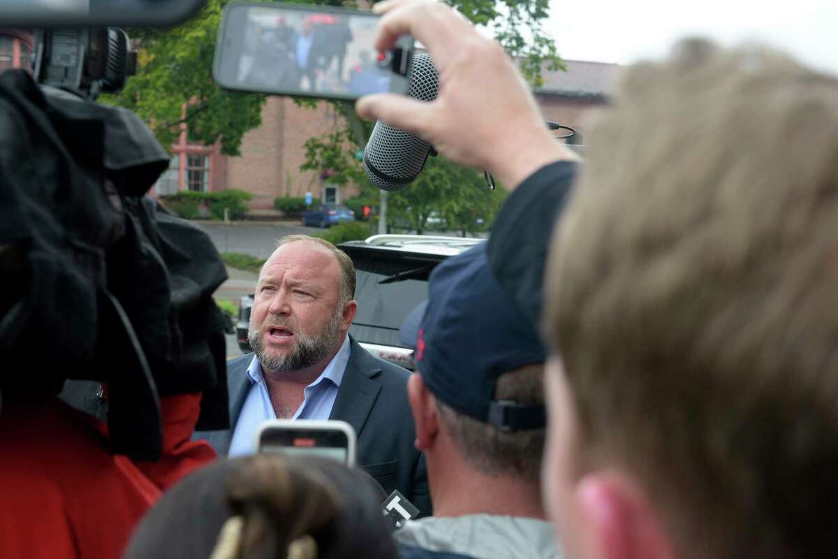 Video of Sandy Hook dad sparks shouting at Alex Jones trial