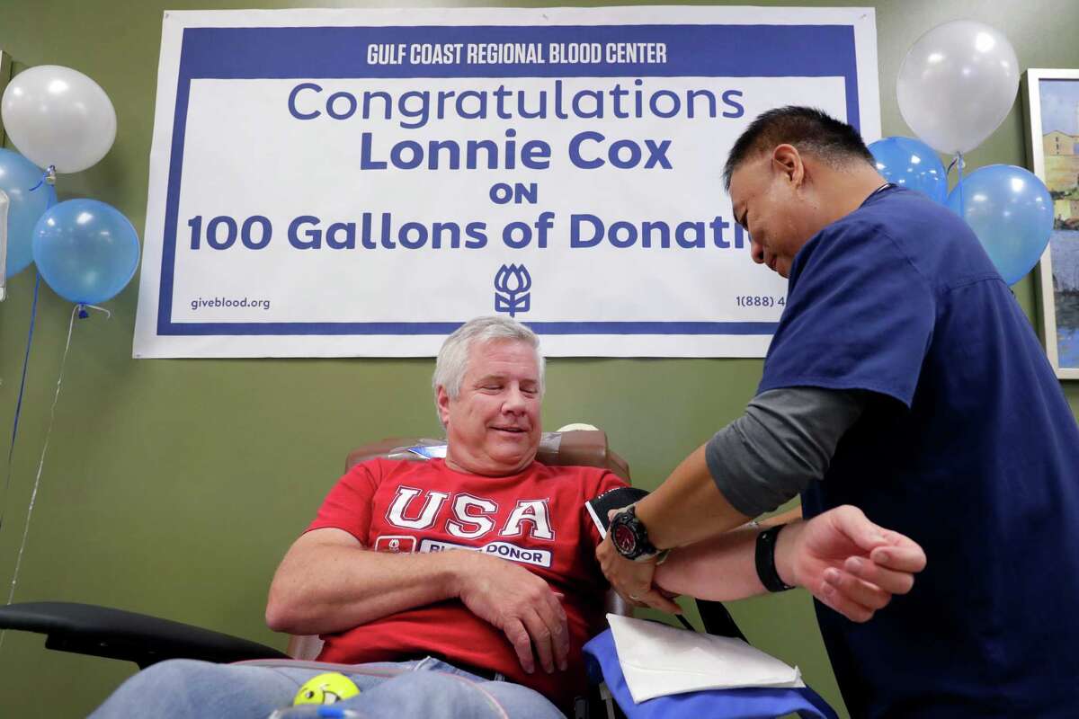 Houston blood donor has given 100 gallons to help others in need