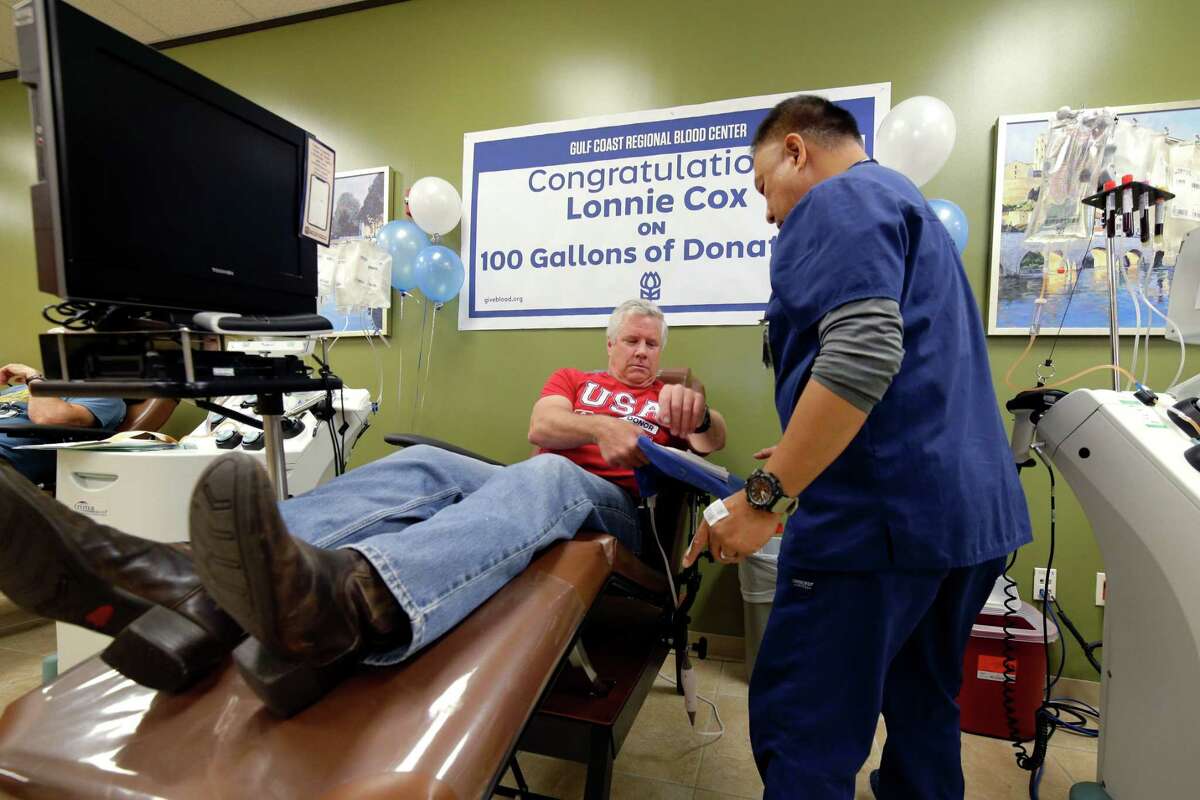Houston blood donor has given 100 gallons to help others in need