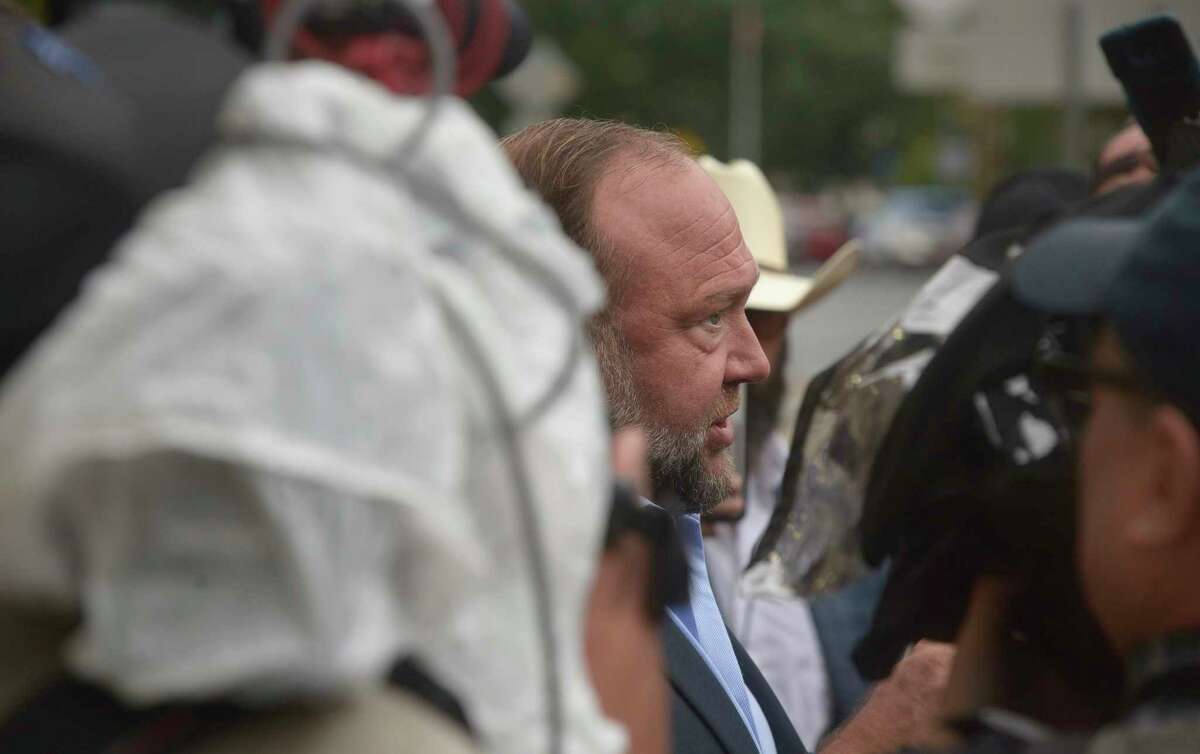 Video of Sandy Hook dad sparks shouting at Alex Jones trial