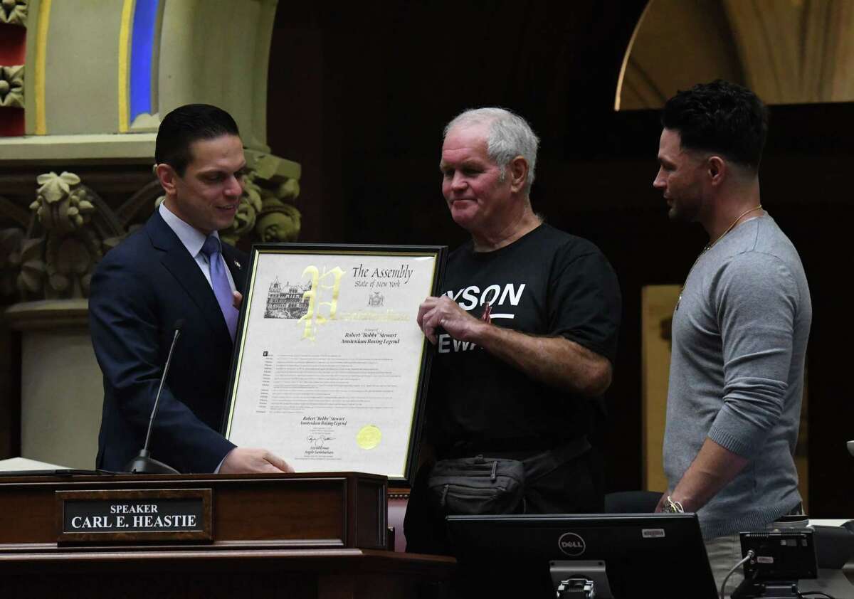 Amsterdam boxing legend Bobby Stewart honored at Capitol