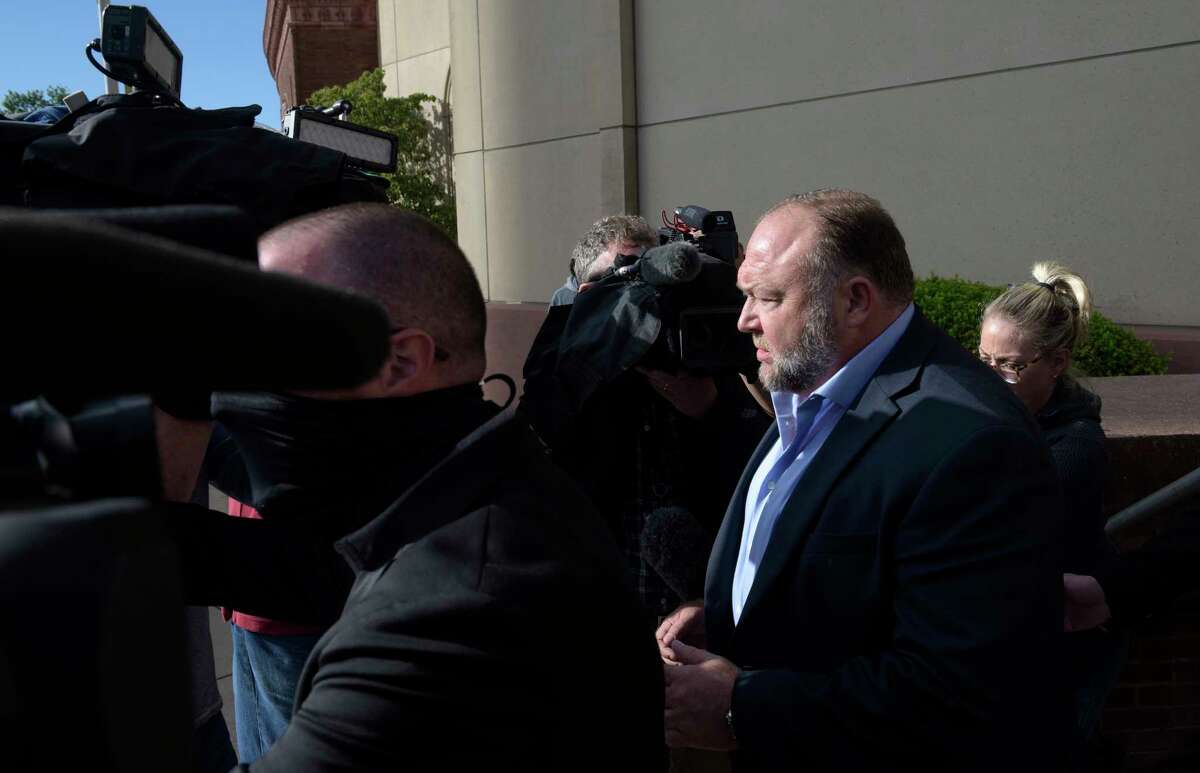 Video of Sandy Hook dad sparks shouting at Alex Jones trial