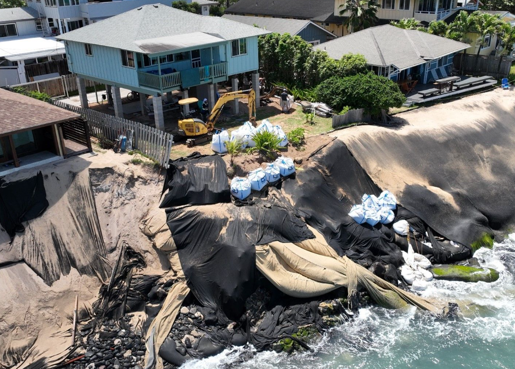 Hawaii beaches threatened by erosion control structures