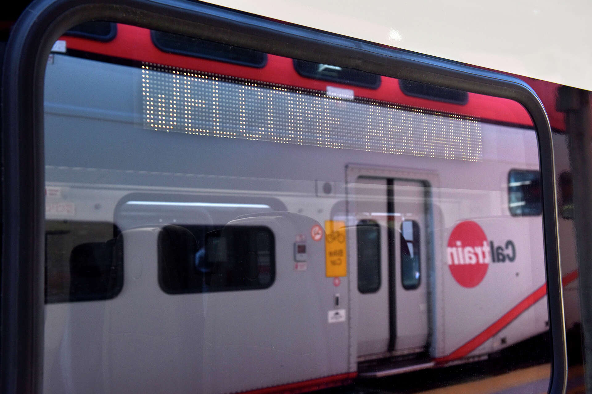 Caltrain debuts its new electric train fleet in San Francisco